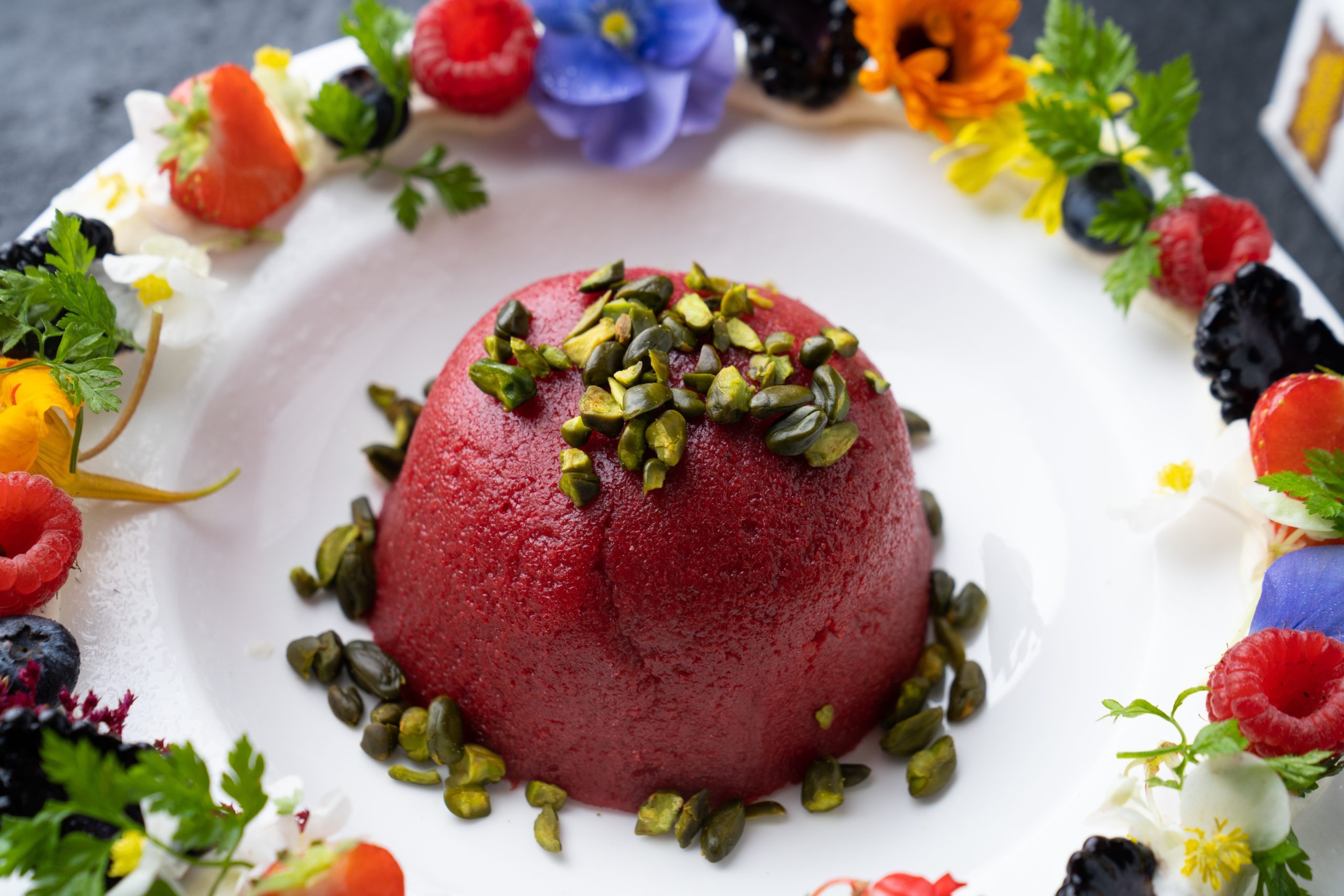 Vanilla and Polenta Wild Berry Pudding - Muscle and Health